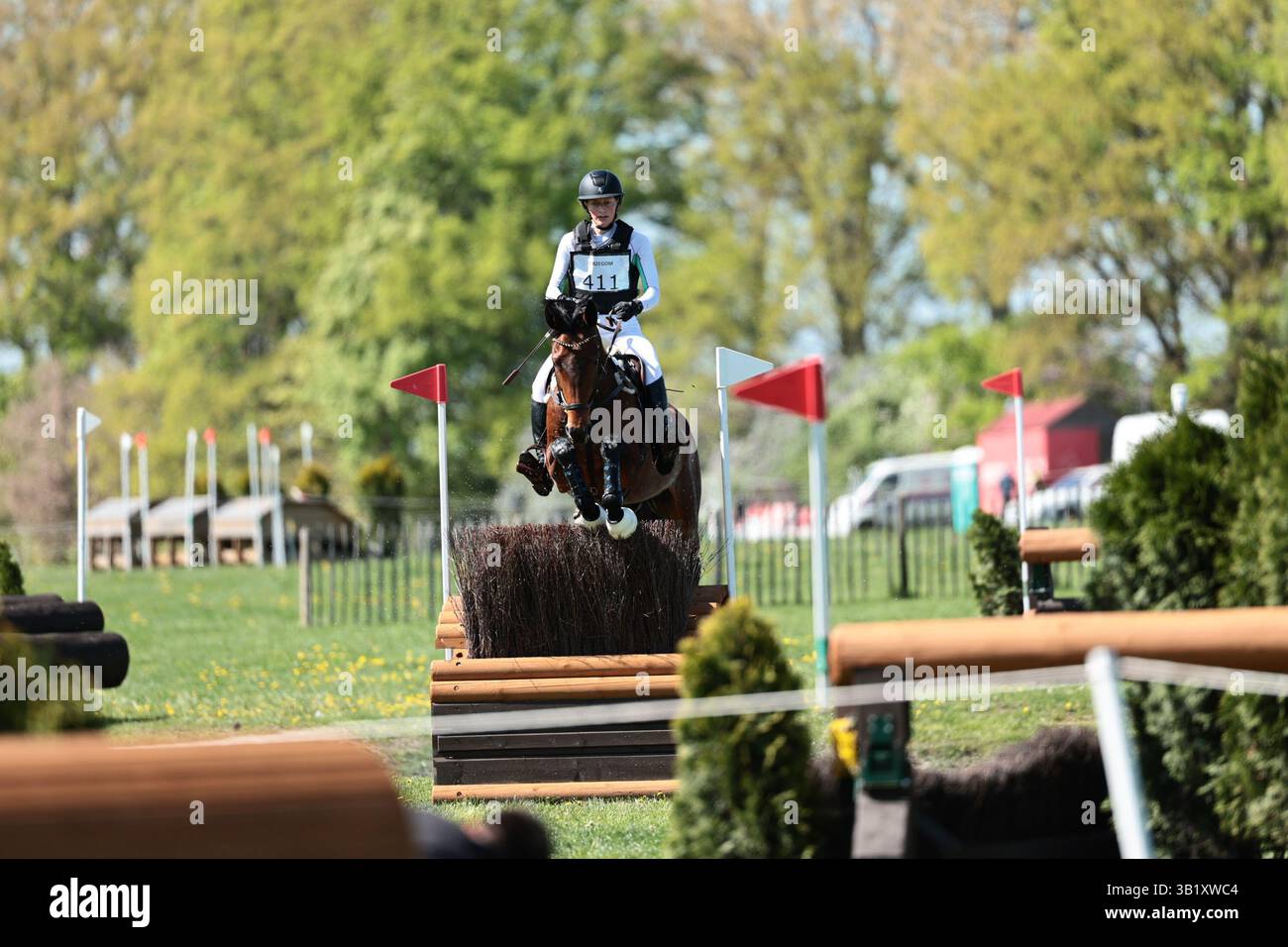 Marta Krzeminska of Poland with Scharlotte during the CCI3*-S cross ...