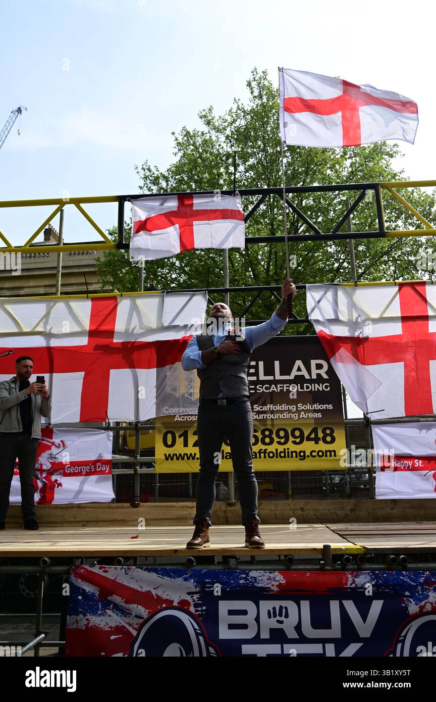 LONDON, ENGLAND - APRIL 26 2025: Speaker Dean Neil aka bricklayer at ...