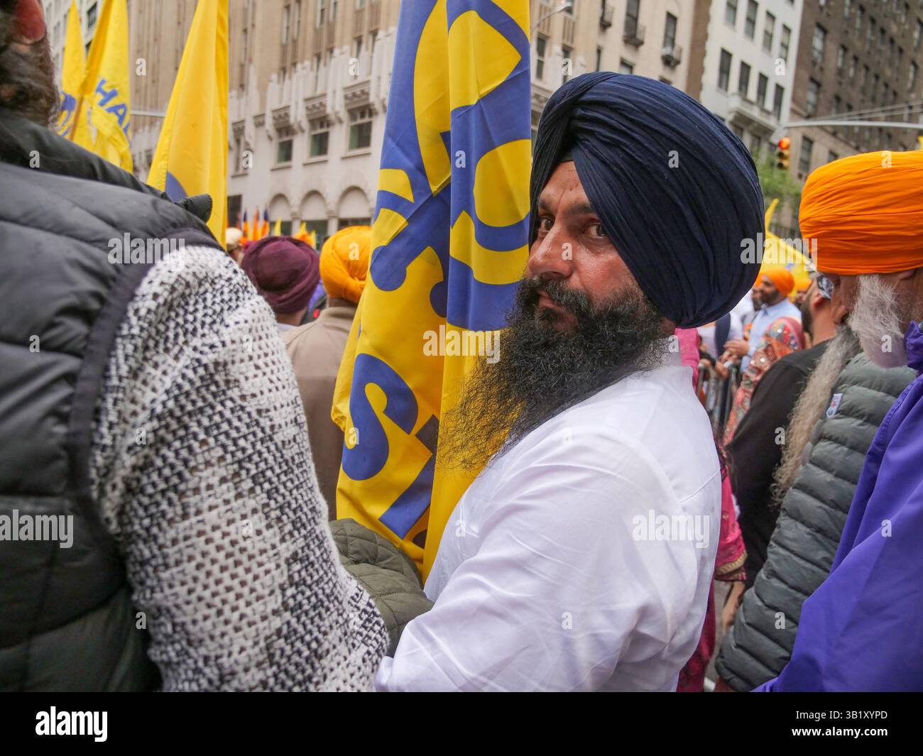 New York, New York, USA. 26th Apr, 2025. The Sikh Day Parade on Madison ...