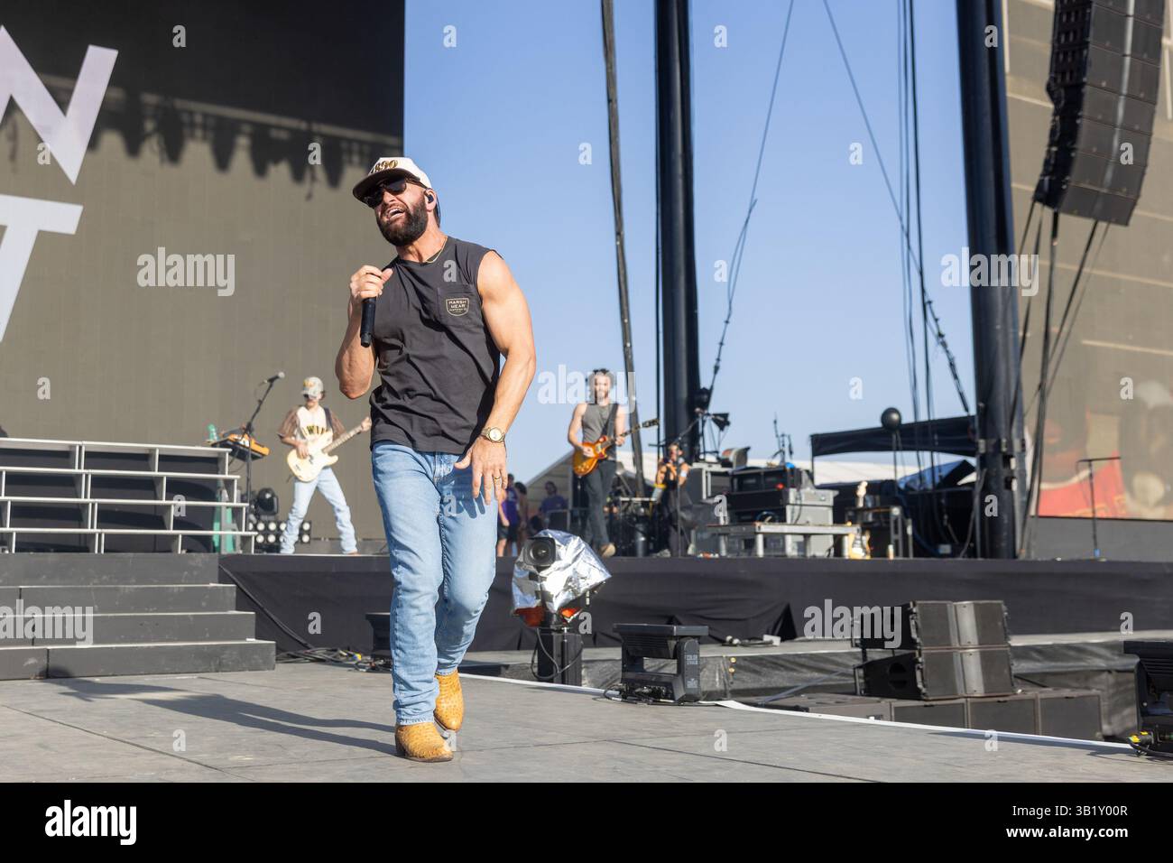 Indio, USA. 25th Apr, 2025. Dylan Scott during the Stagecoach Music ...