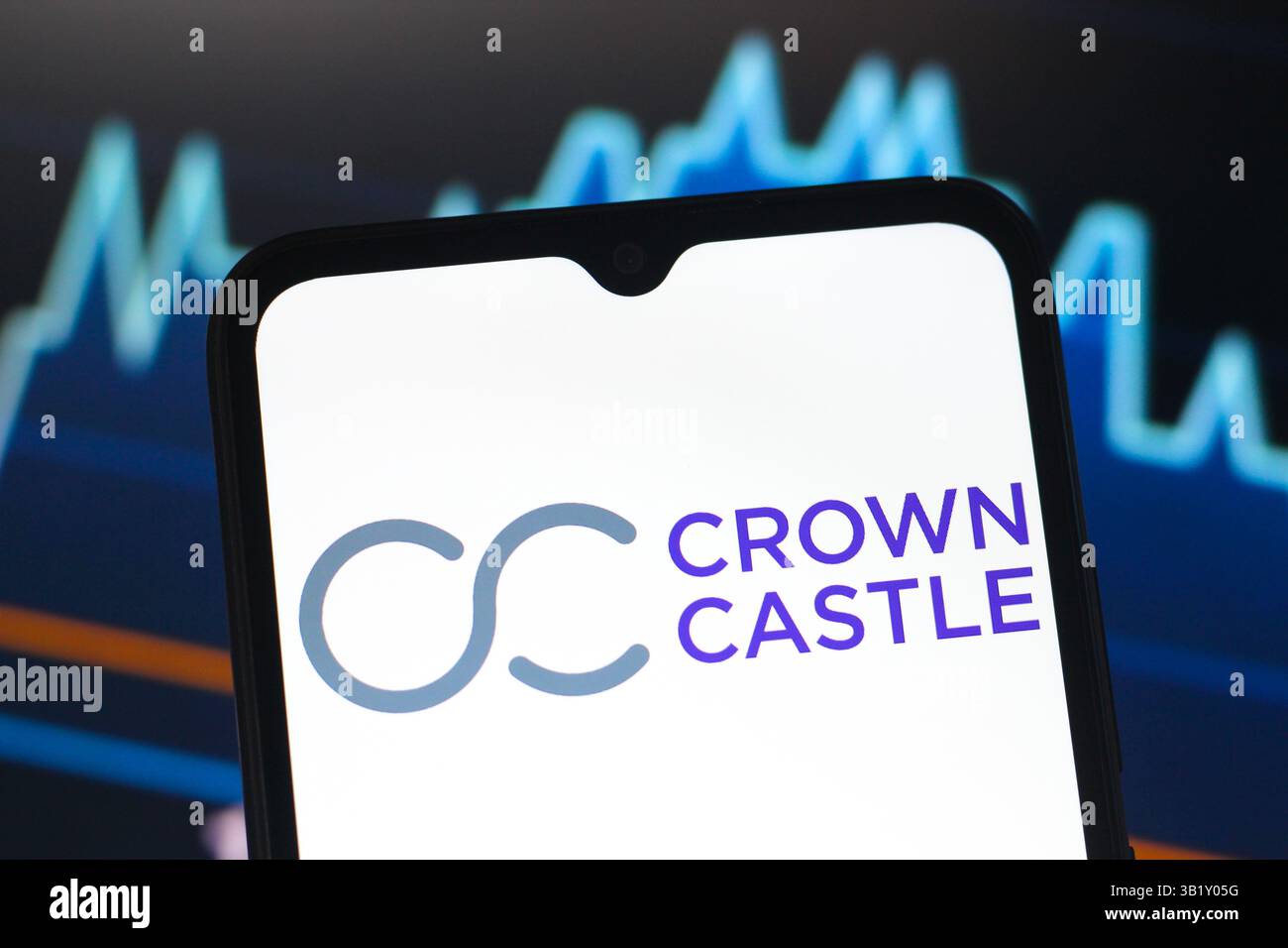 Canada. 26th Apr, 2025. In this photo illustration, the Crown Castle ...