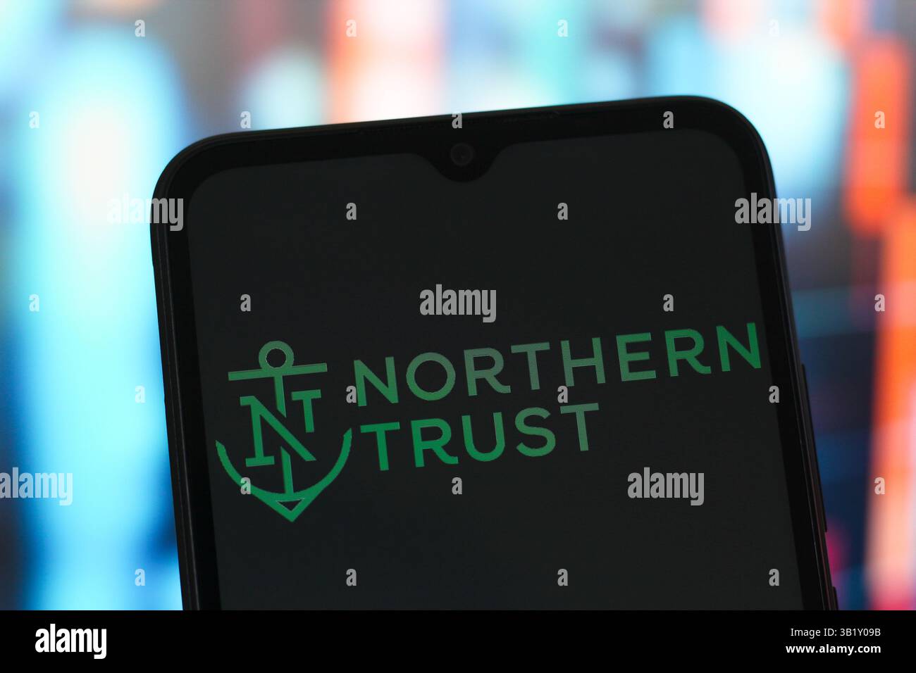 Canada. 26th Apr, 2025. In this photo illustration, the Northern Trust ...