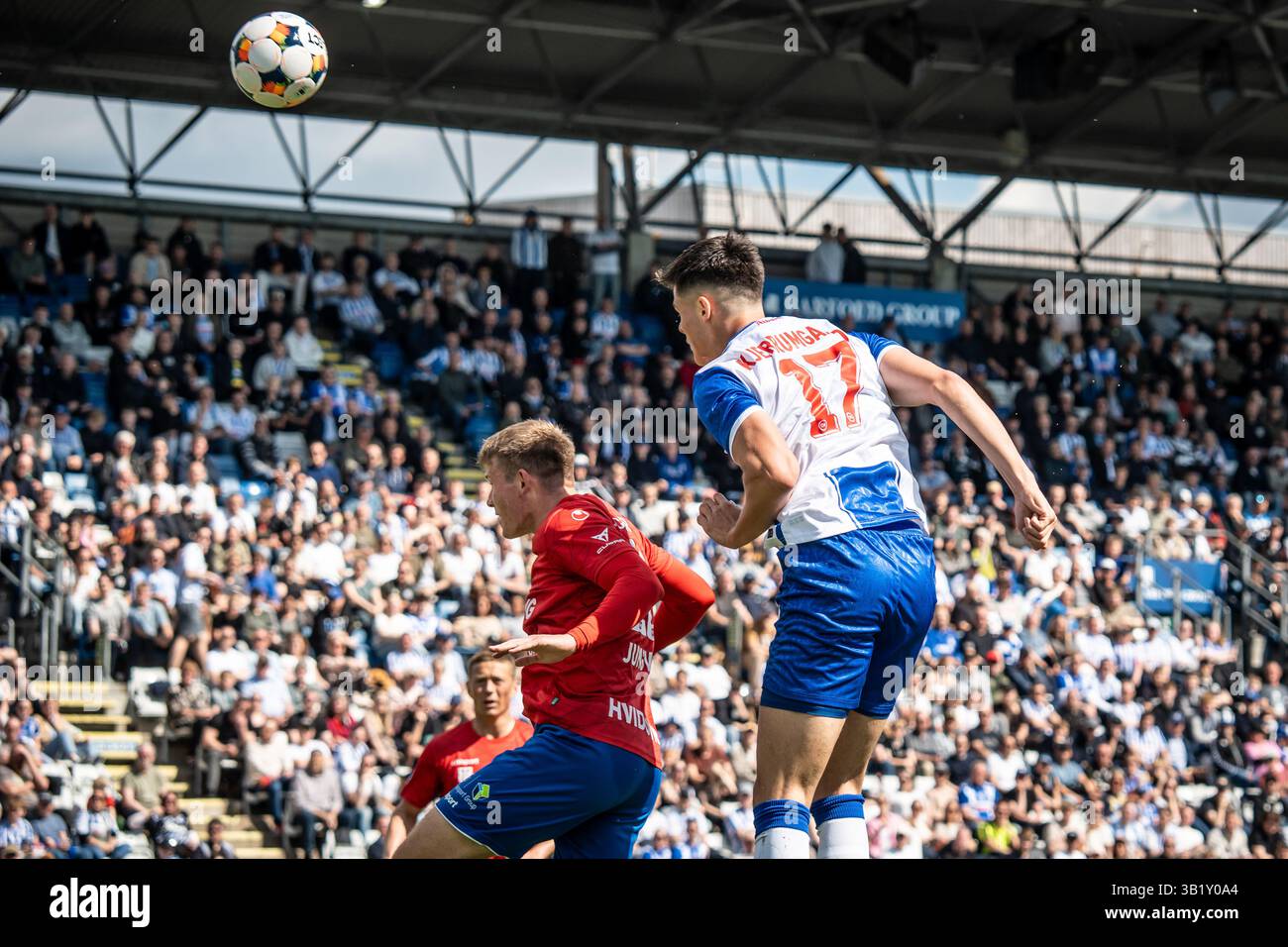 Odense, Denmark. , . Luca Kjerrumgaard (17) of Odense BK seen during ...