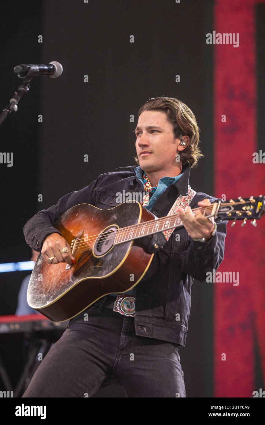 Musician Drake Milligan during the Stagecoach Music Festival at Empire ...