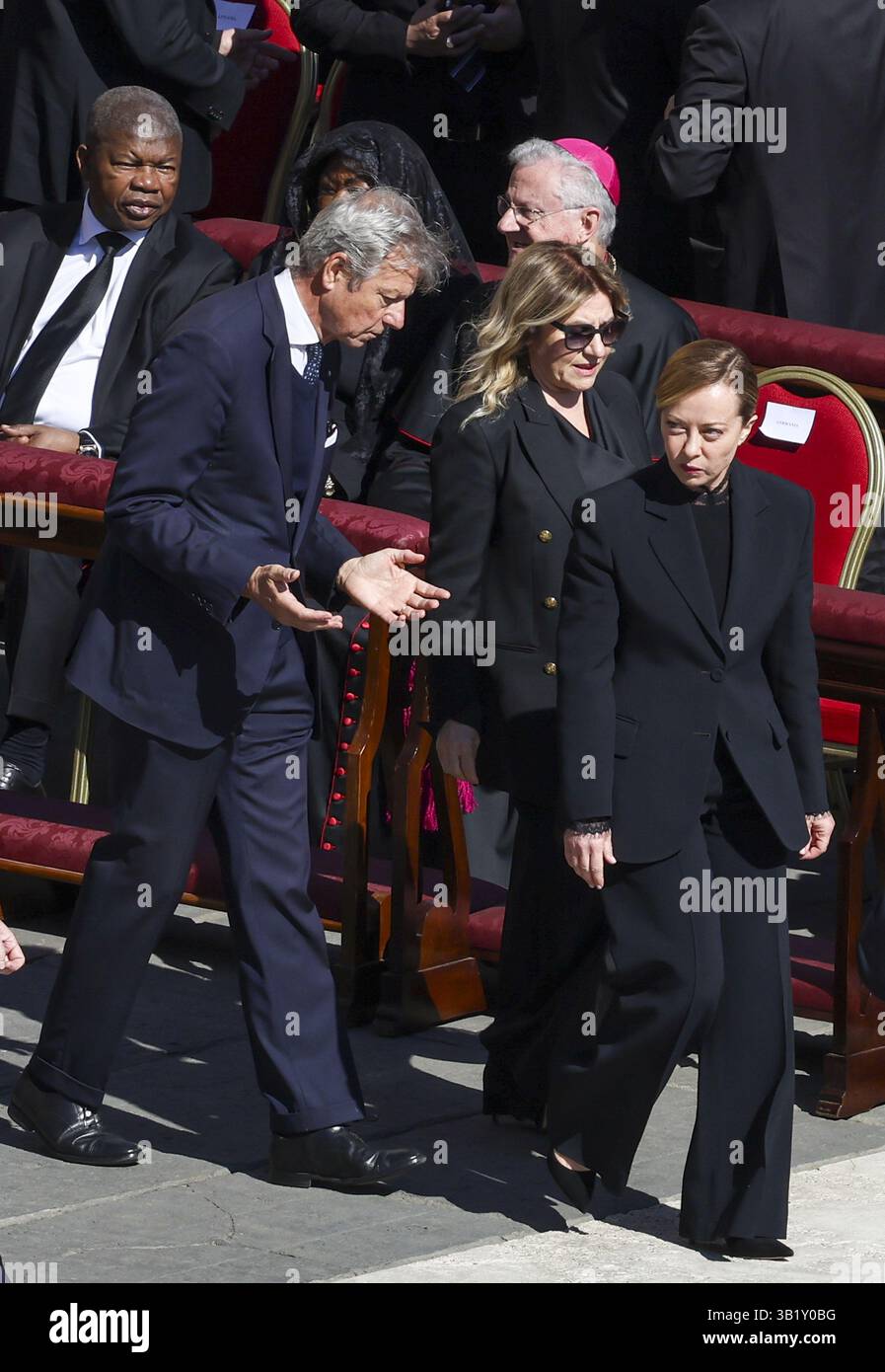 Vatican City, Vatican. 26th Apr, 2025. Italian Prime Minister Giorgia ...