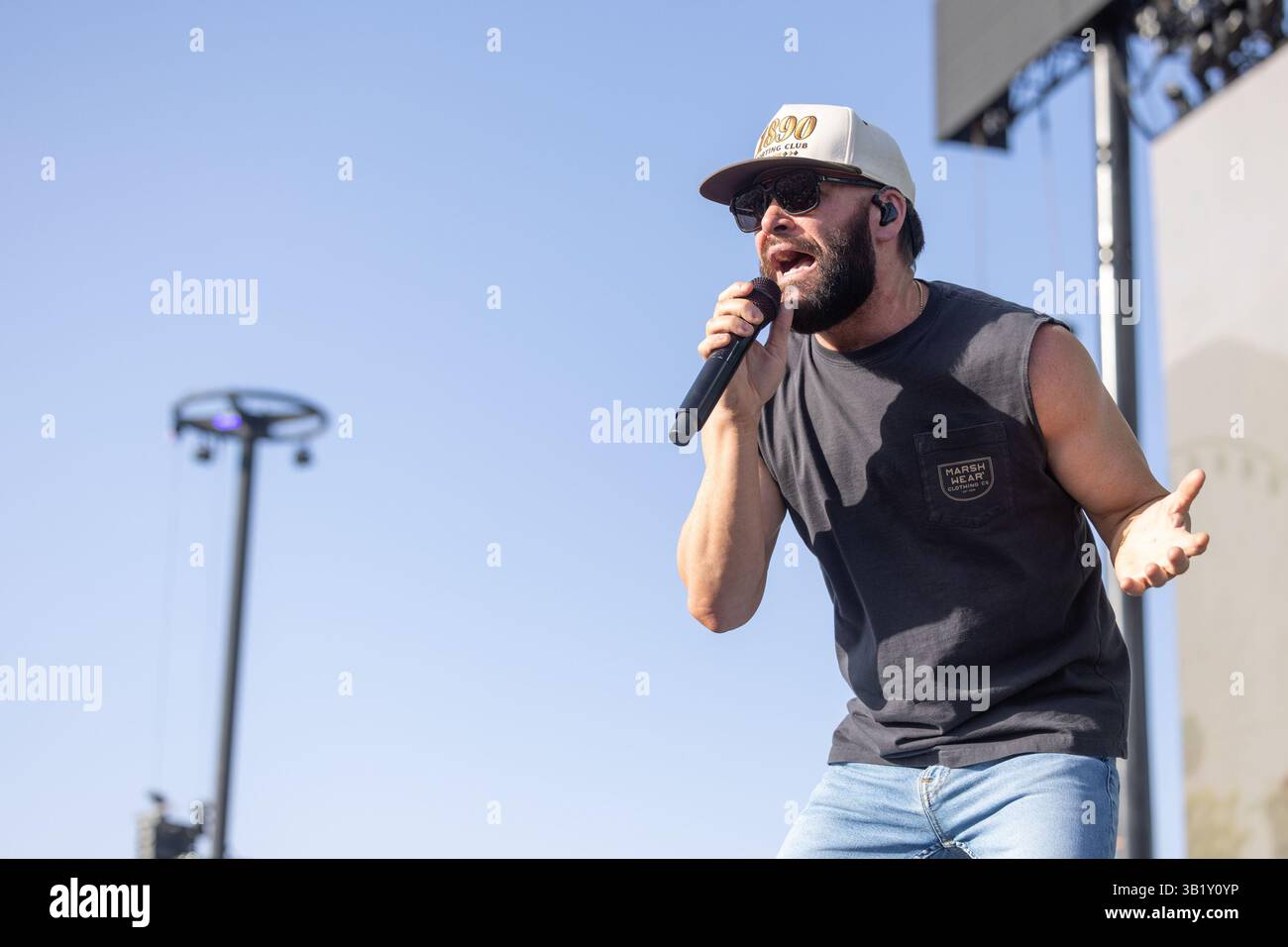 Indio, USA. 25th Apr, 2025. Dylan Scott during the Stagecoach Music ...