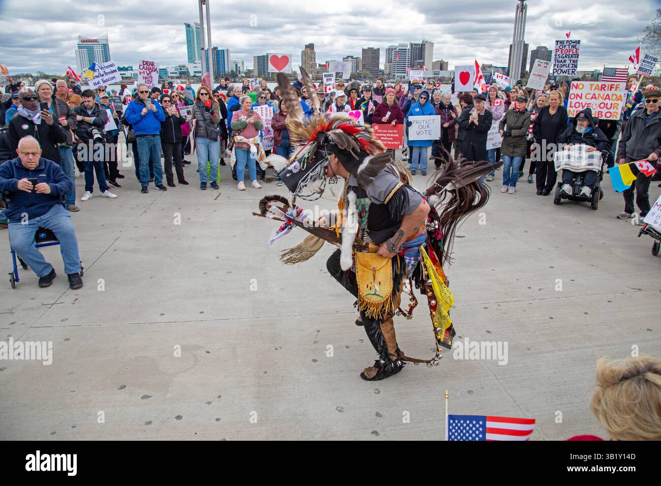Detroit, Michigan, USA. 26th Apr, 2025. A 'Bridging Our Friendship ...