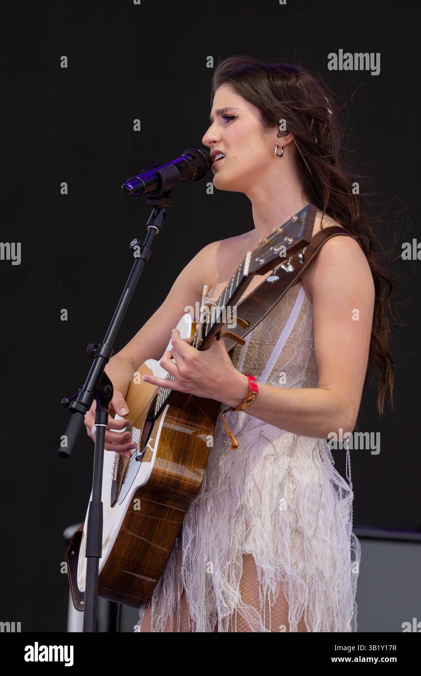 Singer Abi Carter during the Stagecoach Music Festival at Empire Polo ...