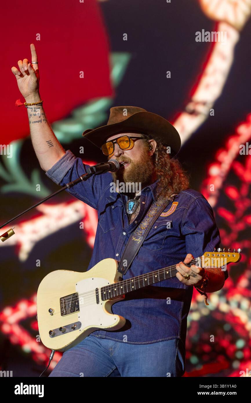 John Osborne of The Brothers Osborne during the Stagecoach Music ...