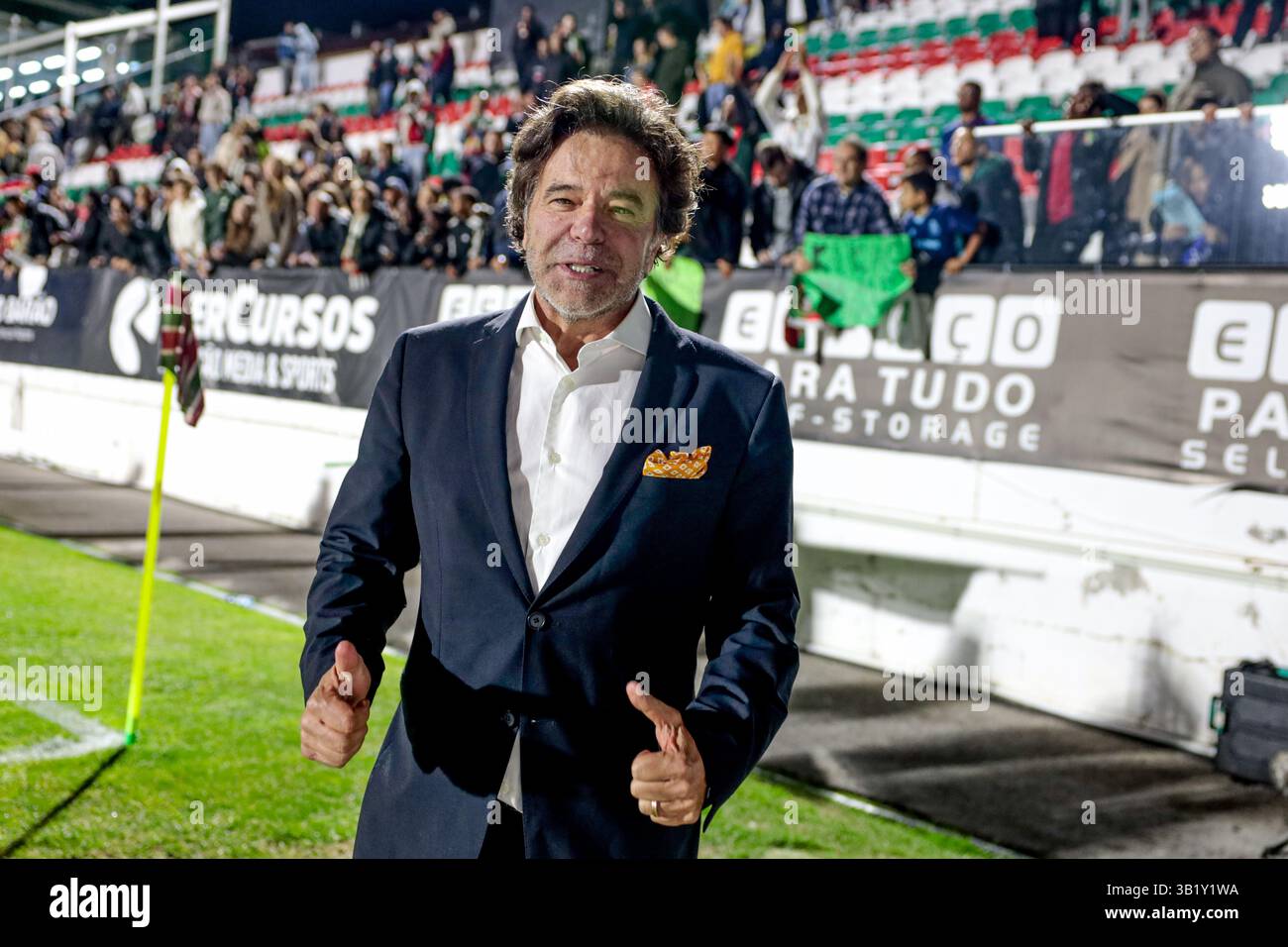 Paulo Lopo president of Estrela da Amadora reacts during the Liga ...