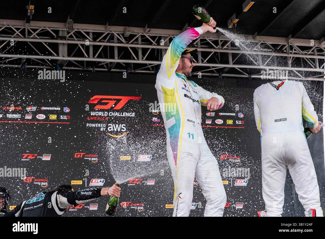 The Americas. 26th Apr, 2025. Blake McDonald (11) driver 1 and Matt ...