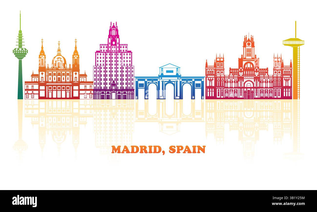 Lighthouse of madrid Stock Vector Images - Alamy