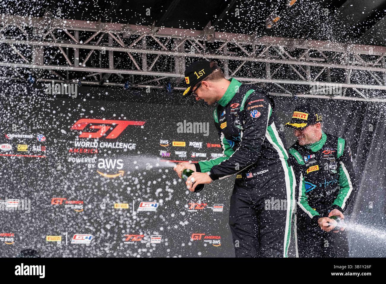 April 26, 2025: Kenton Koch (99) driver 1 and Connor De Phillippi ...