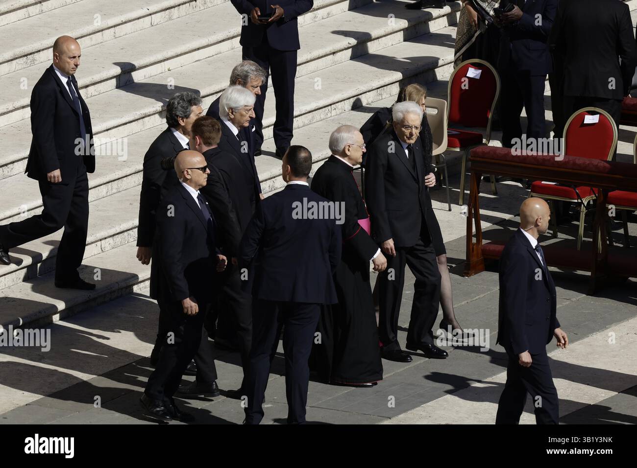 Roma, Italy. 26th Apr, 2025. Italy, march 29 st 2024: Sergio Mattarella ...