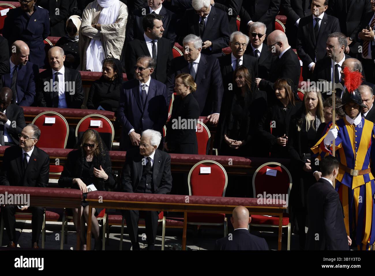Italy, march 29 st 2024: Ignazio La Russa and Giorgia Meloni Funeral of ...