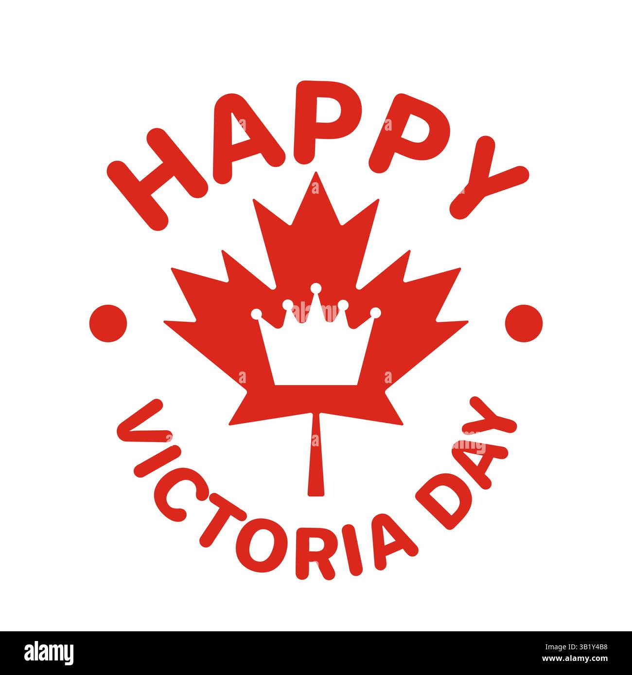 Happy Victoria Day National holiday in Canada typography poster. Vector ...