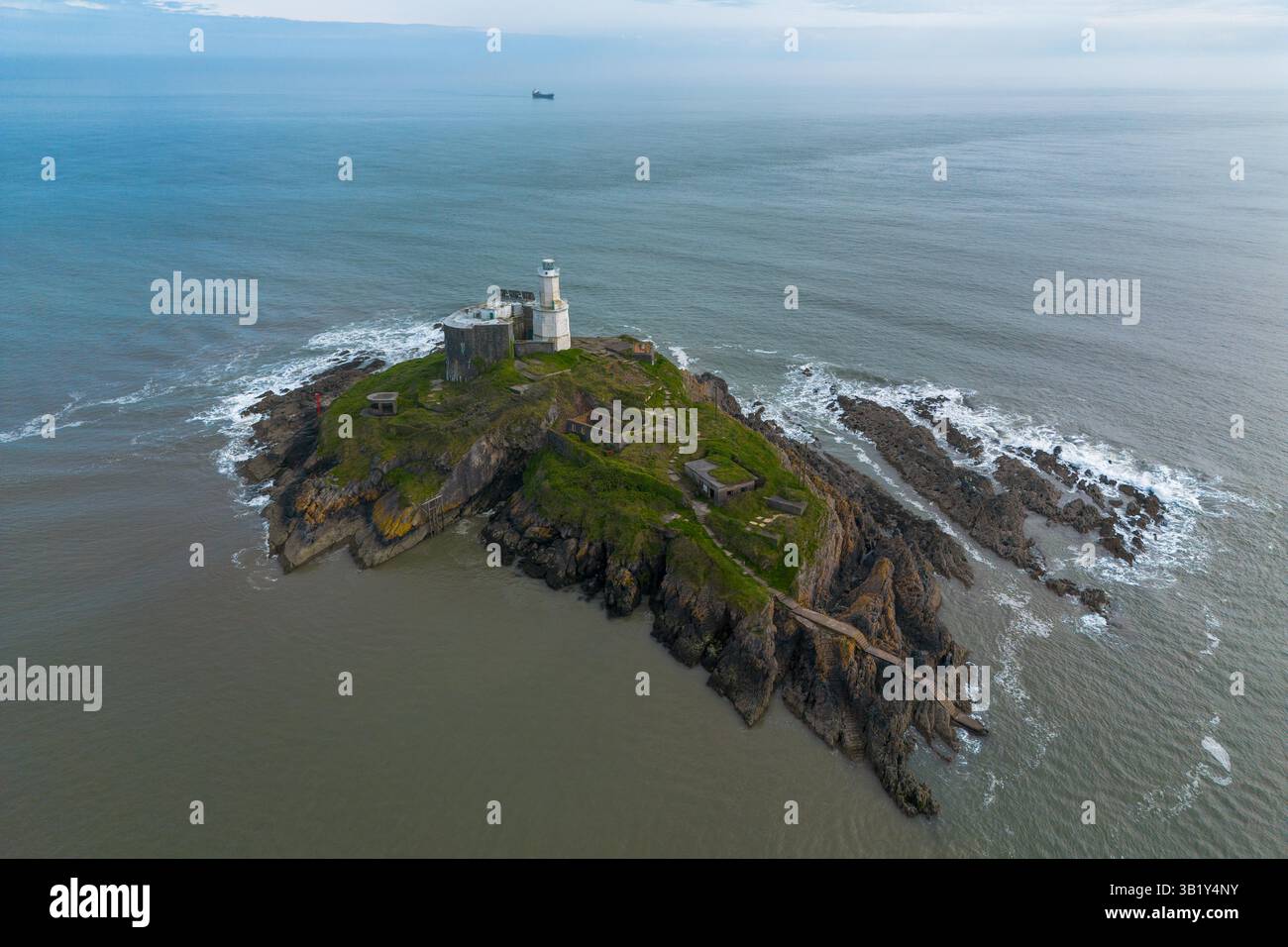 Mumbles, Wales, UK. 26th April 2025. UK Weather. General aerial view of ...