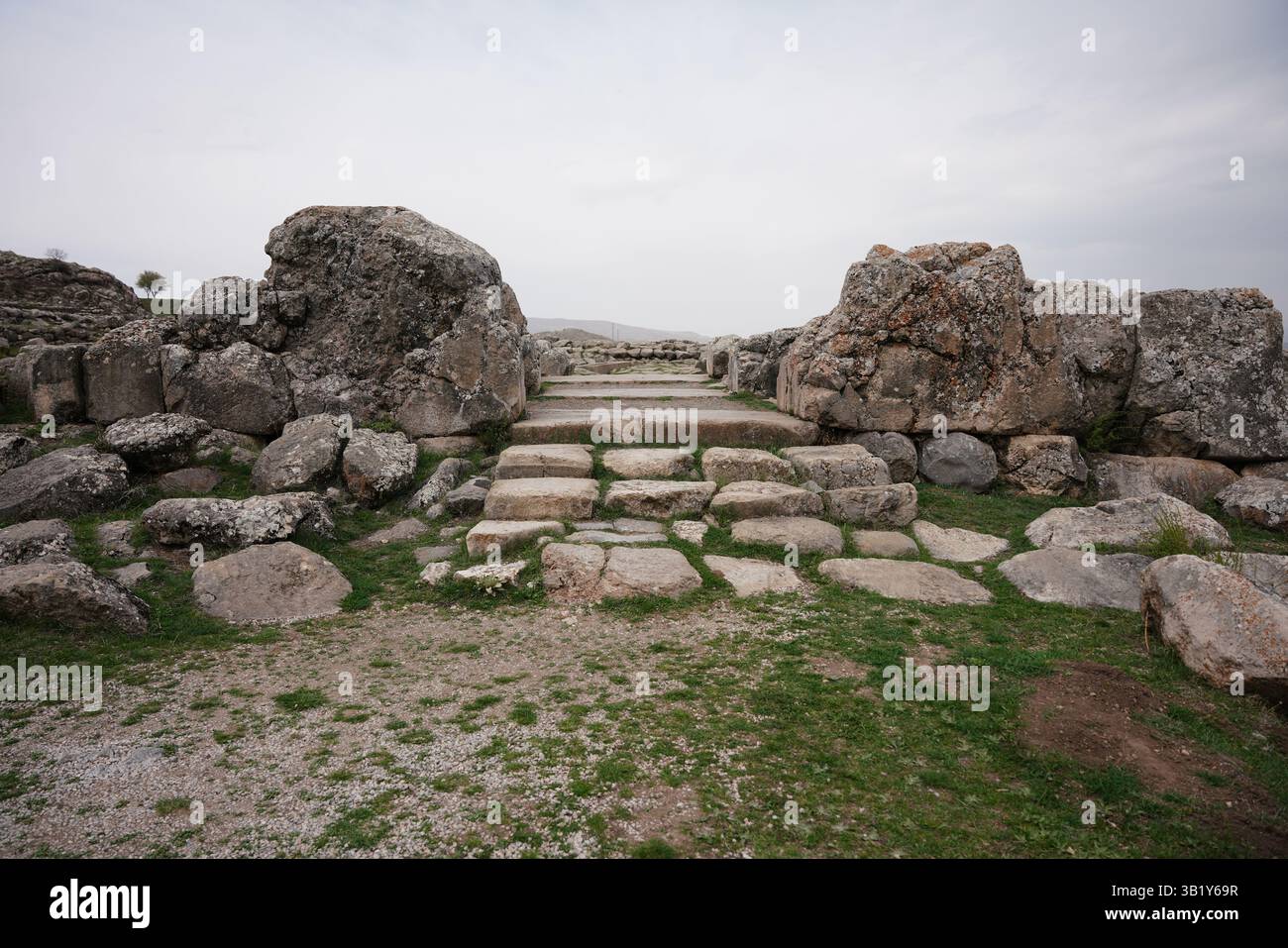 Hattusa Ancient City in Corum City, Turkiye Stock Photo - Alamy