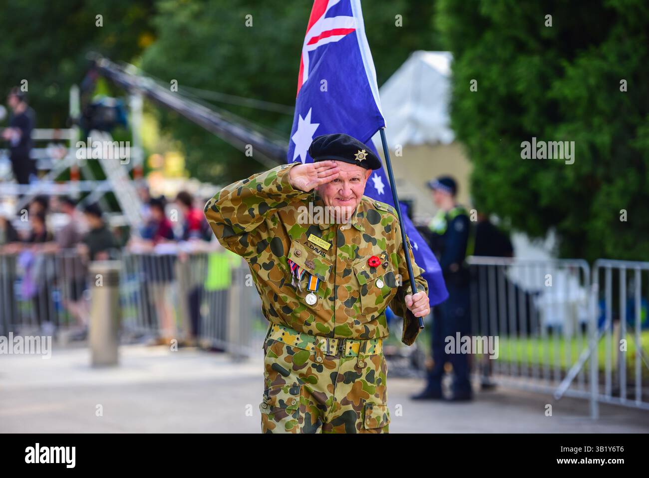 Melbourne, Australia. 25th Apr, 2025. Veteran Lance Corporal Arthur ...