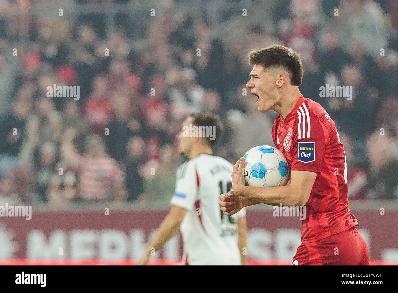 Jubel zum 2:3 durch Danny Schmidt (Fortuna D?sseldorf, 22) 2. Fussball Bundesliga, Fortuna D ...