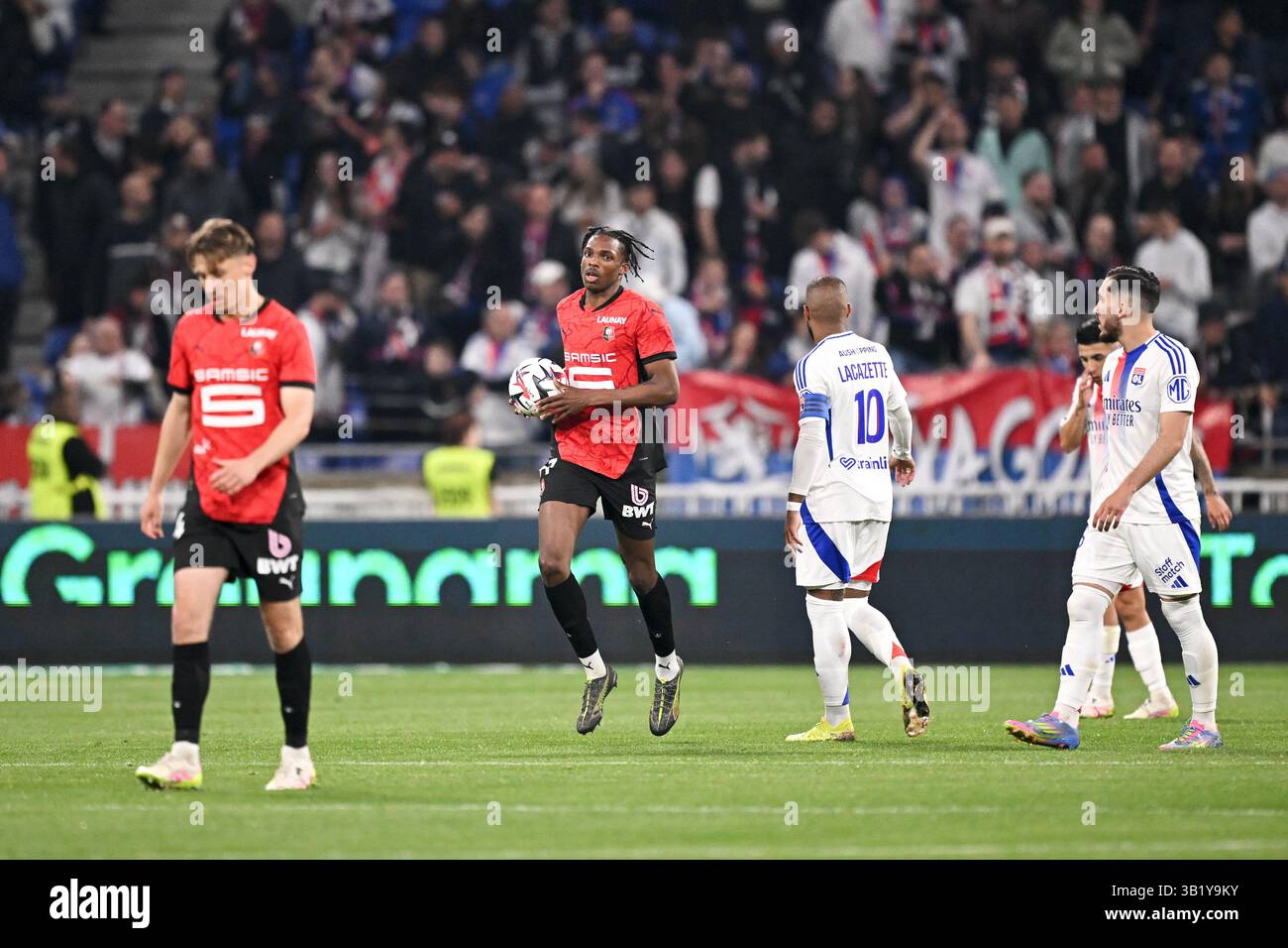 97 Jeremy JACQUET (srfc) during the Ligue 1 MCDonald's match between Lyon and Rennes at Groupama ...
