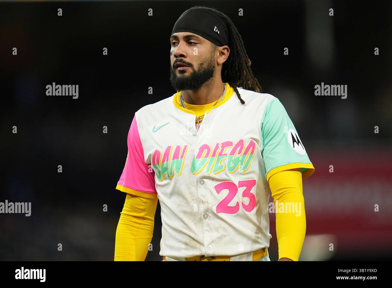San Diego Padres' Fernando Tatis Jr. batting during the fourth inning ...