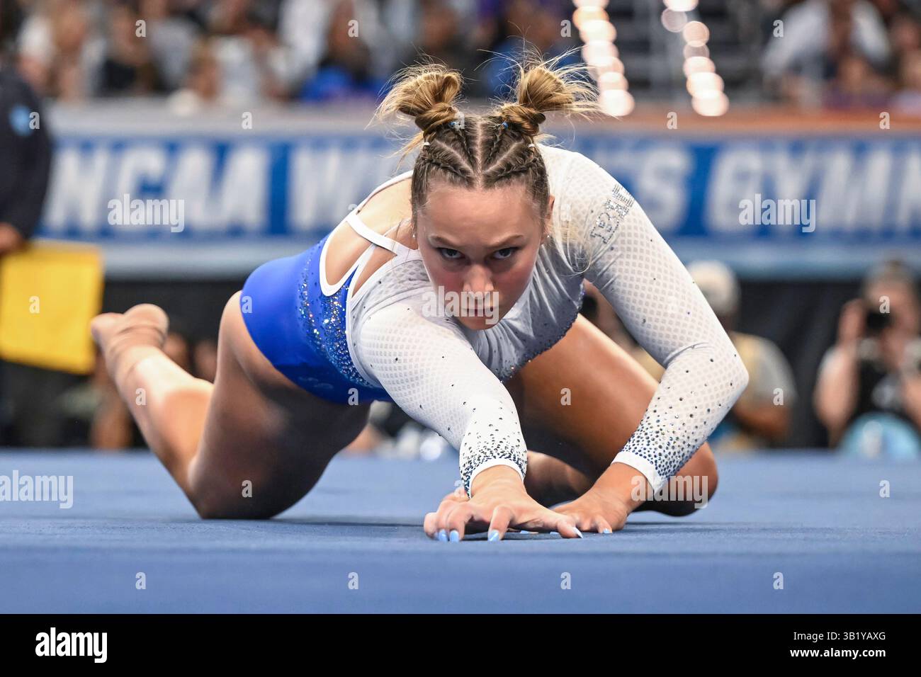 April 17, 2025, Fort Worth, US: KATELYN ROSEN from UCLA competes on the ...