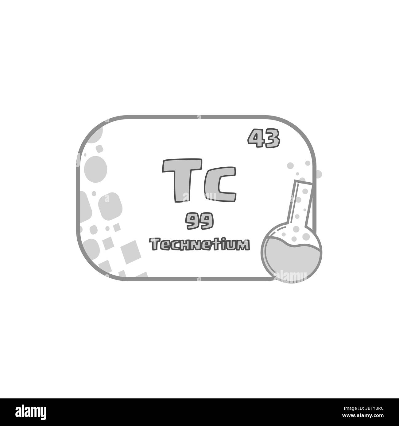 Technetium element info. Atomic number ninety nine. Periodic block Tc ...