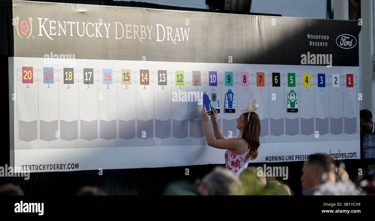 April 26, 2025, Louisville, Ky, USA: Scenes from the Post Position Draw ...