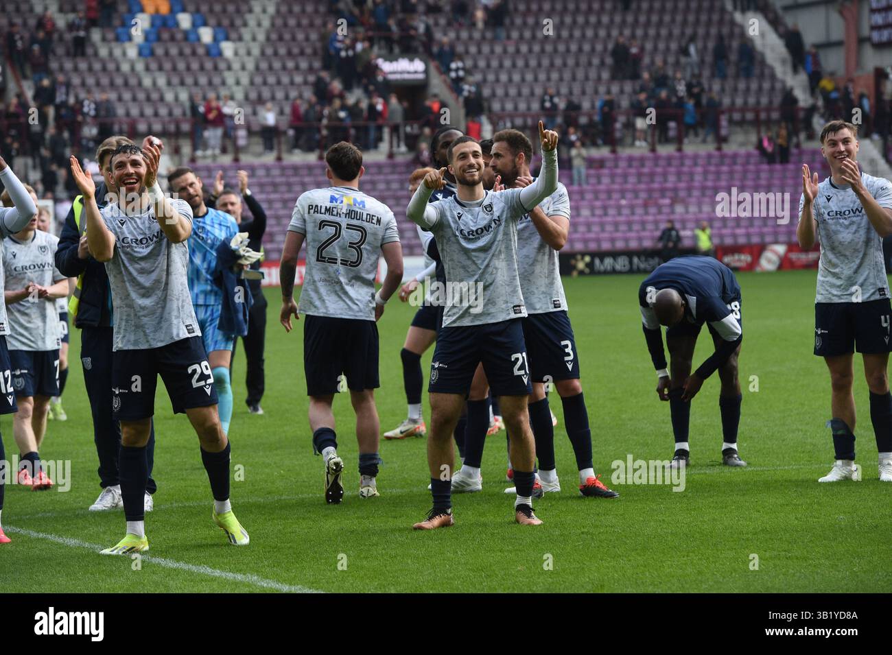 Tynecastle Park .Edinburgh. Scotland UK. 26th April 25 William Hill ...