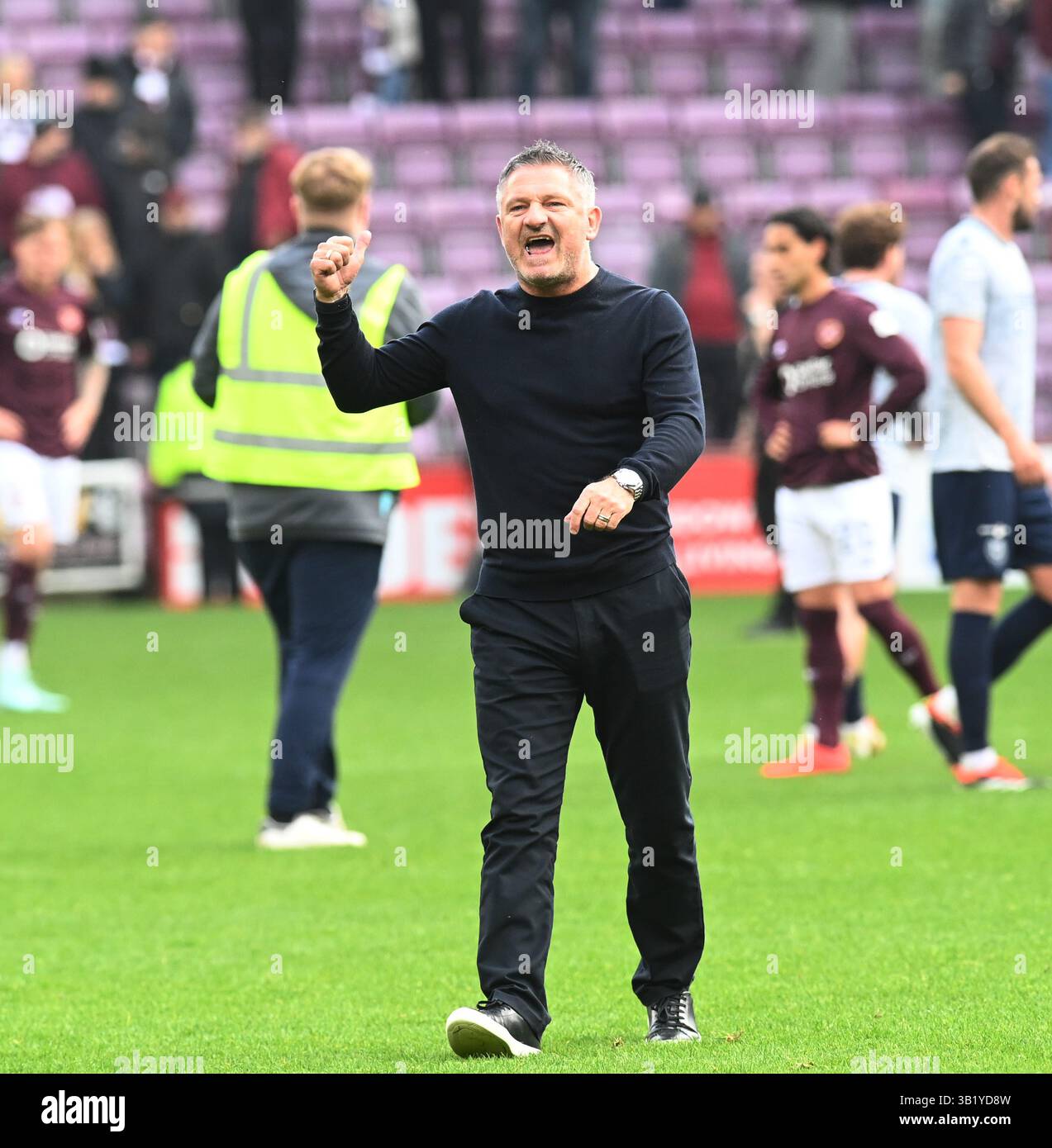 Tynecastle Park .Edinburgh. Scotland UK. 26th April 25 William Hill ...