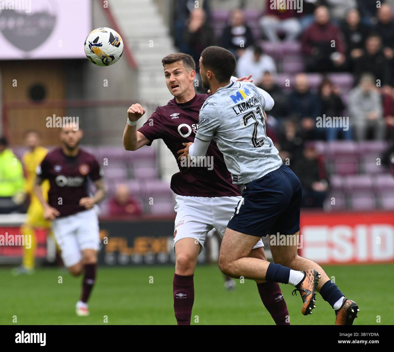 Tynecastle Park .Edinburgh. Scotland UK. 26th April 25 William Hill ...