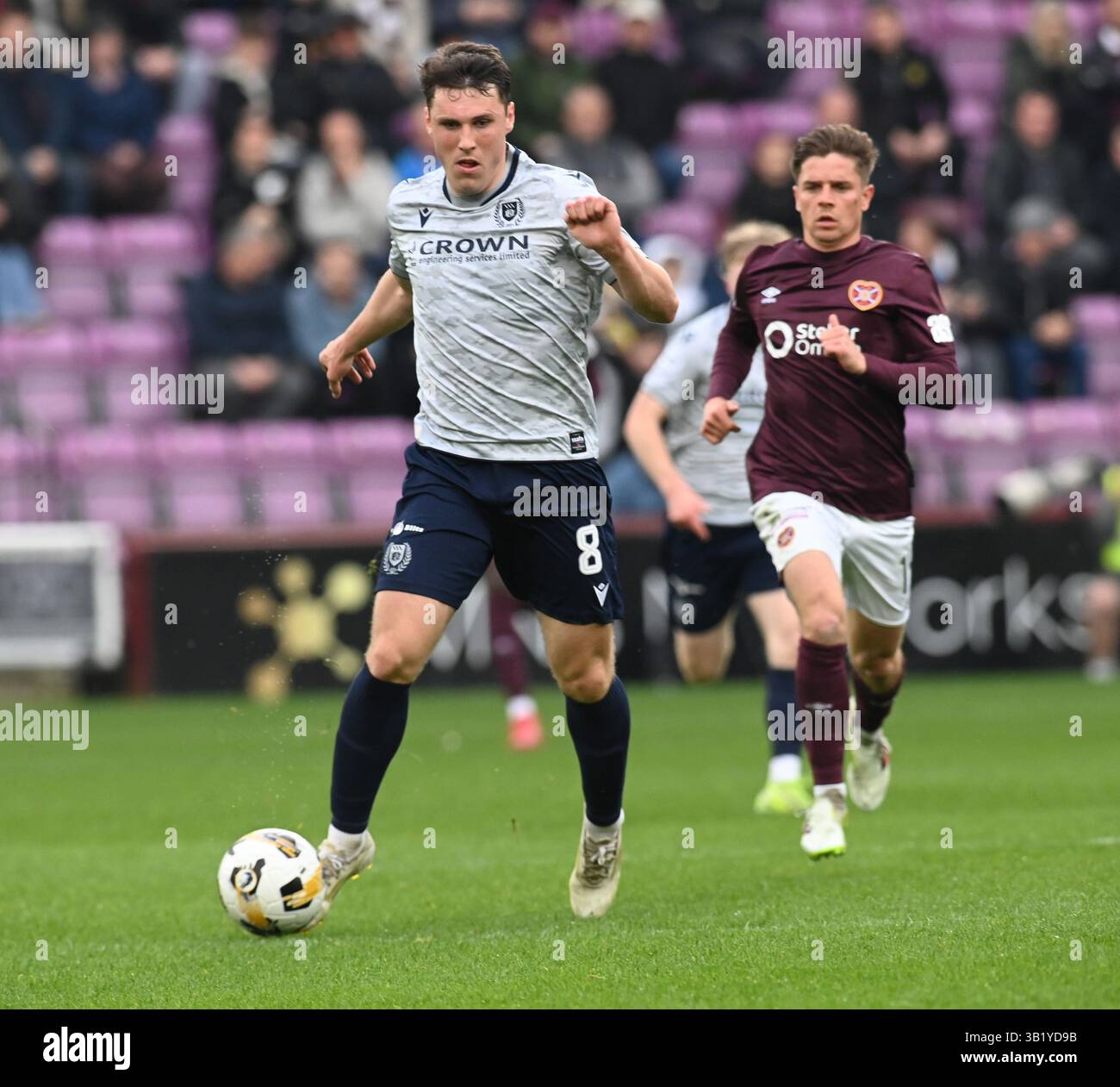 Tynecastle Park .Edinburgh. Scotland UK. 26th April 25 William Hill ...