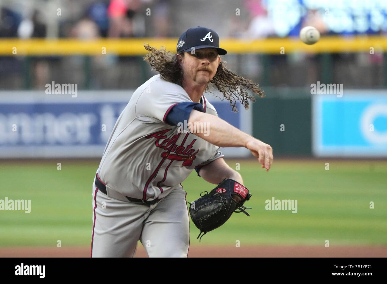 Atlanta Braves pitcher Grant Holmes (66) in the first inning during a ...