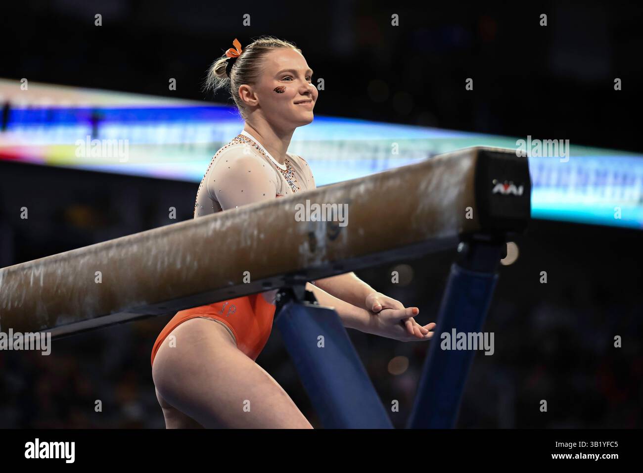 April 17, 2025, Fort Worth, US: JADE CAREY from Oregon State competes ...