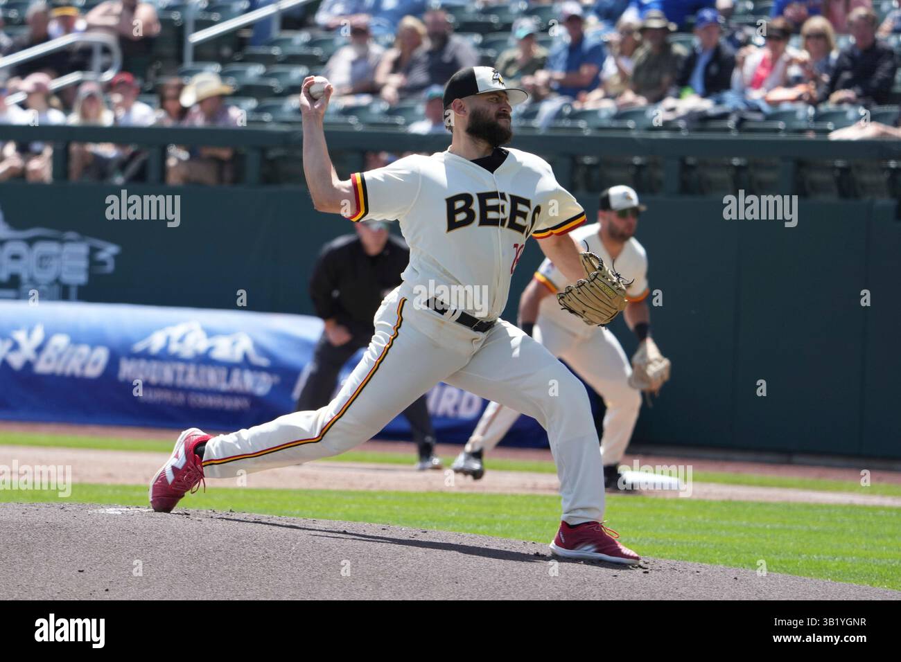 Salt Lake UT, USA. 26th Apr, 2025. Salt Lake pitcher Chase Silseth (29 ...