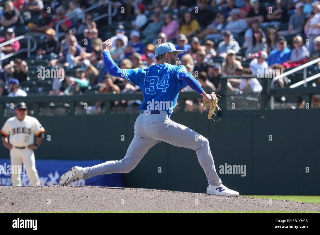 APRIL 26 2025: Oklahoma City pitcher Joe Jacques (34) throws a pitch ...