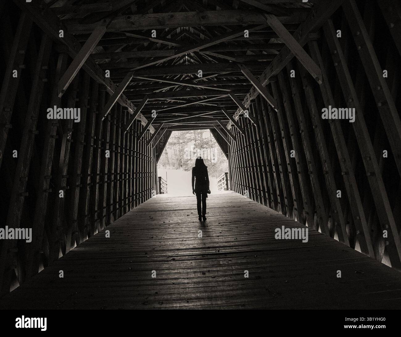 Historic Auchumpkee Creek Covered Bridge, Culloden, Georgia, USA Stock ...