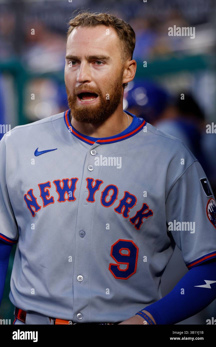 WASHINGTON, DC - APRIL 26: New York Mets outfielder Brandon Nimmo (9 ...