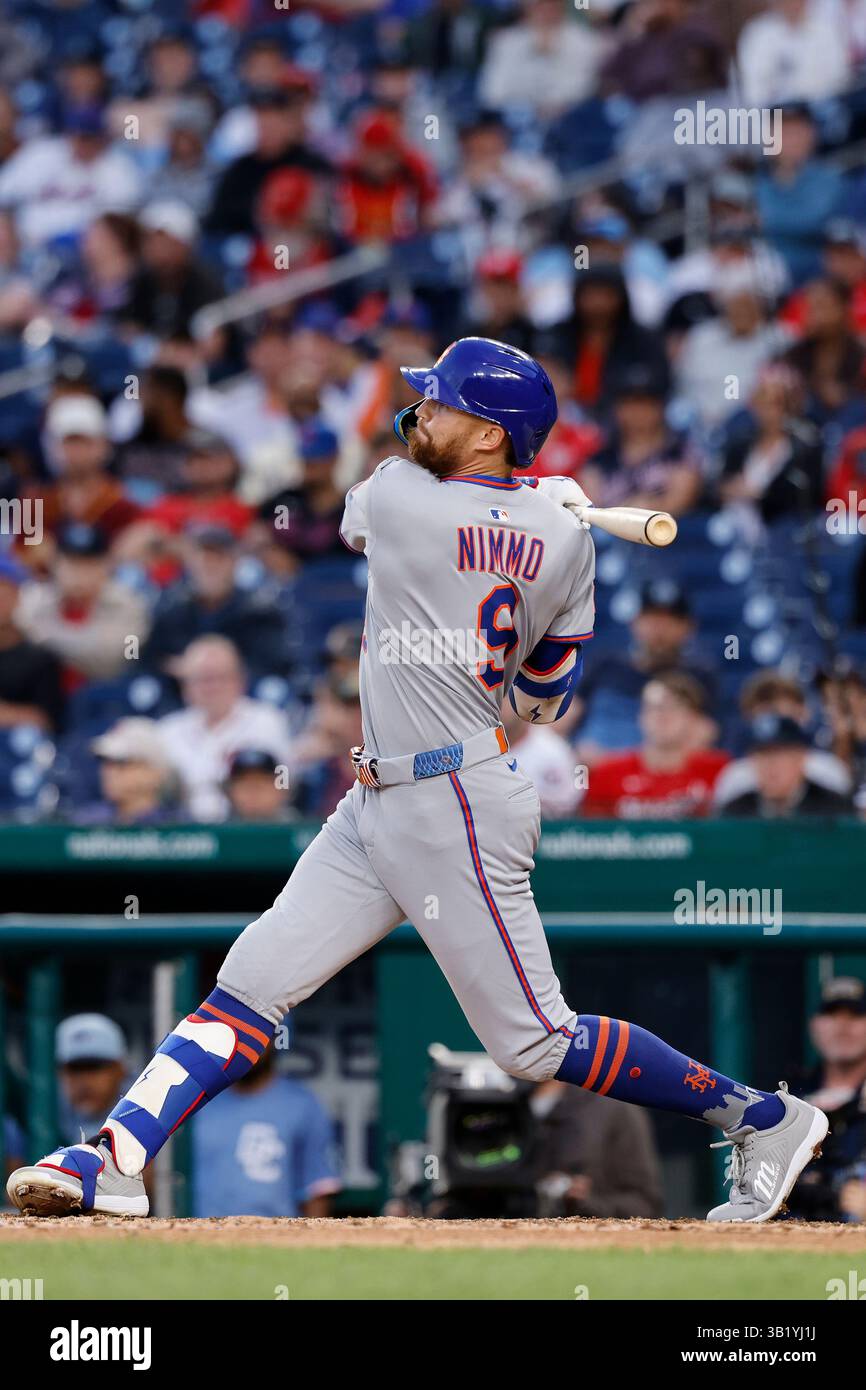 WASHINGTON, DC - APRIL 26: New York Mets outfielder Brandon Nimmo (9 ...