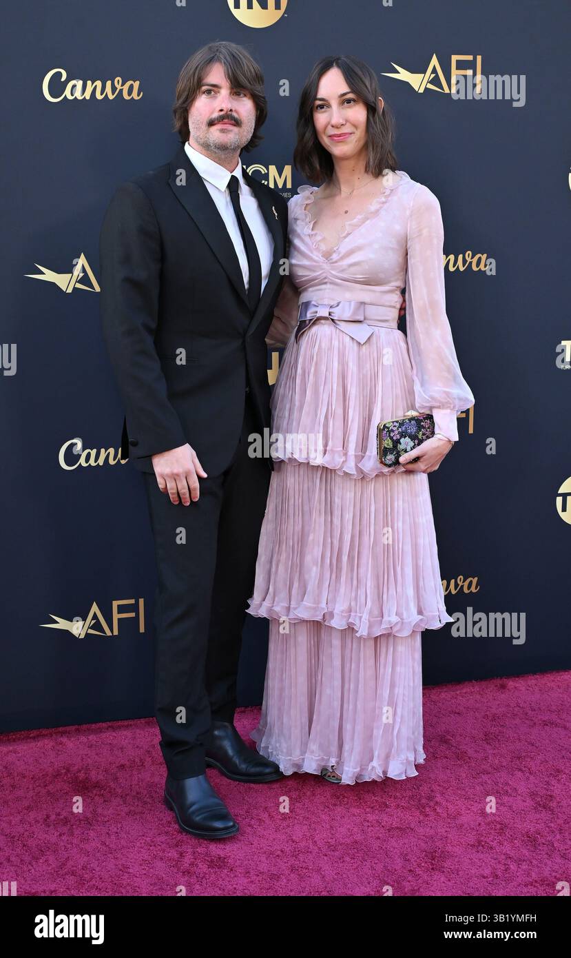 Robert Schwartzman and Gia Coppola arriving at the 50th AFI Life ...