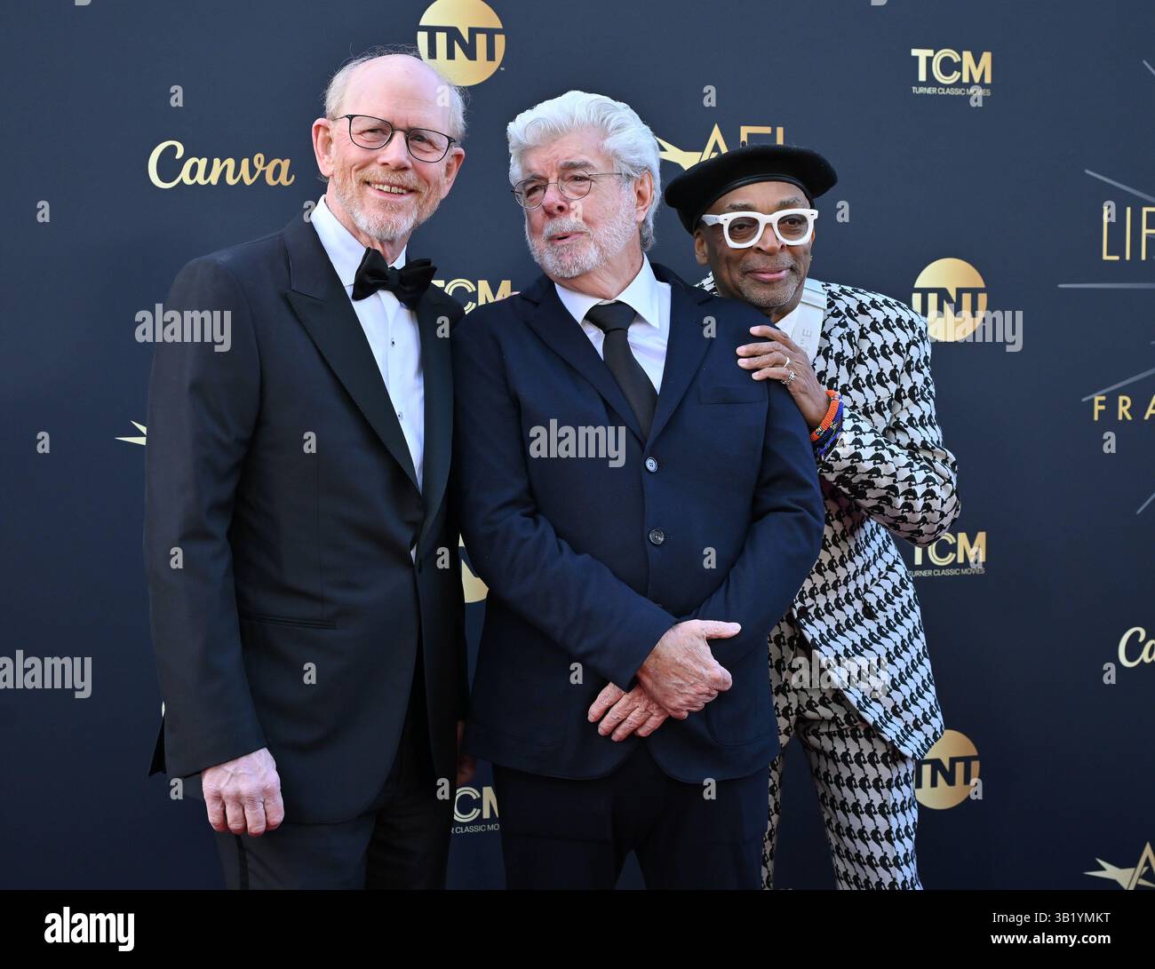 Hollywood, USA. 26th Apr, 2025. Ron Howard, George Lucas and Spike Lee ...