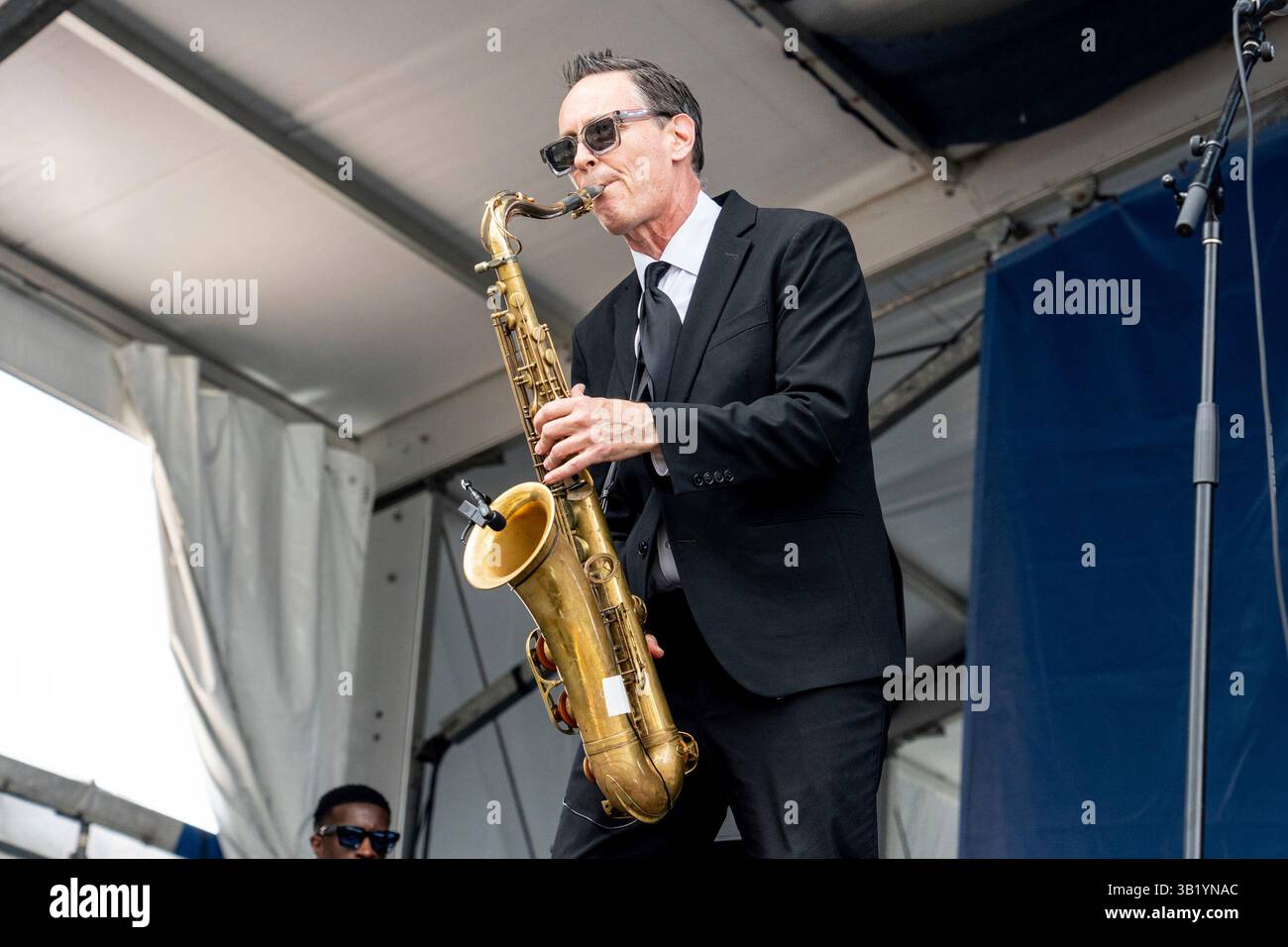 Clint Maedgen of the Preservation Hall Jazz Band performs during the ...