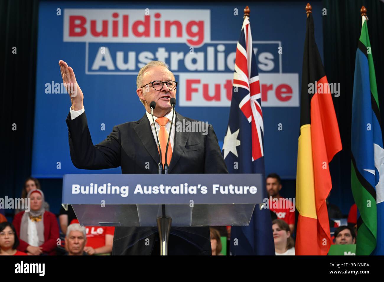 Sydney, Australia. 27th Apr, 2025. Australian Prime Minister Anthony ...