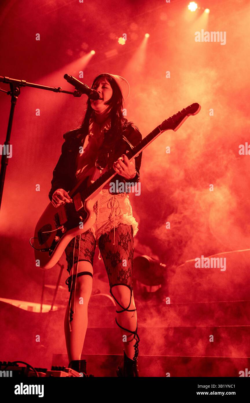 Michelle Zauner, of Japanese Breakfast, performs on Saturday, April 26 ...