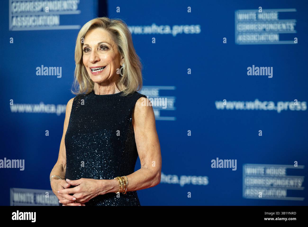 Andrea Mitchel attends the 2025 White House Correspondents' Dinner at ...