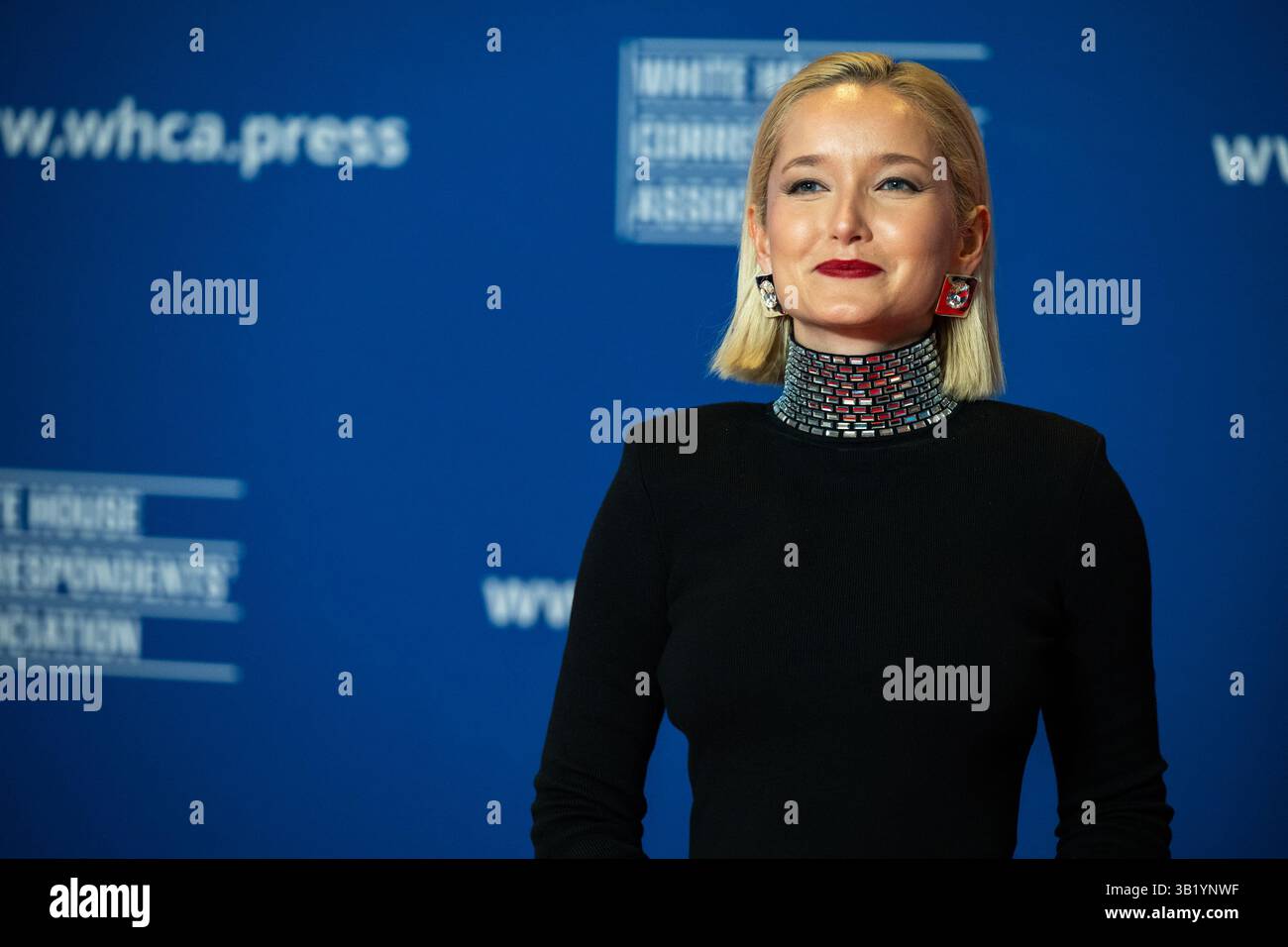 Dasha Burns attends the 2025 White House Correspondents' Dinner at the ...