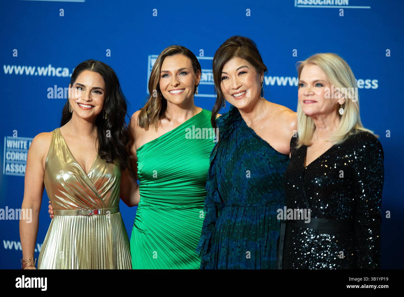 Diane Macedo, Mary Bruce, Juju Chang, Martha Raddatz attend the 2025 ...