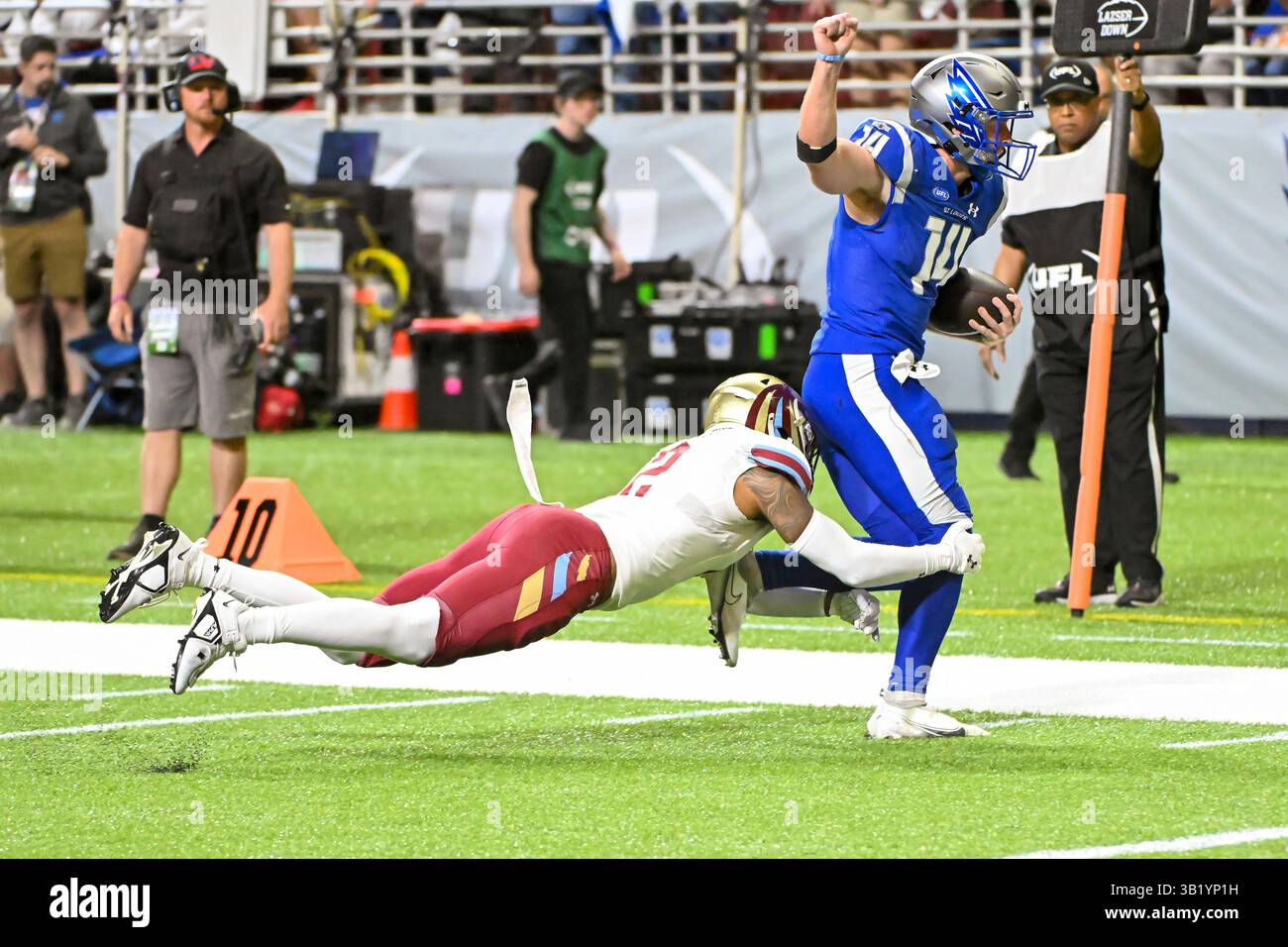 ST. LOUIS, MO - APRIL 26: Michigan Panthers Safety Arnold Tarpley III ...