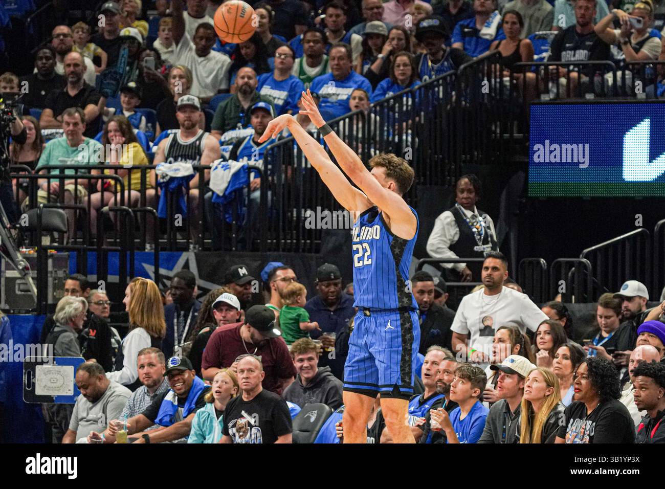 Orlando, Florida, USA, April 25, 2025, Orlando Magic forward Franz ...